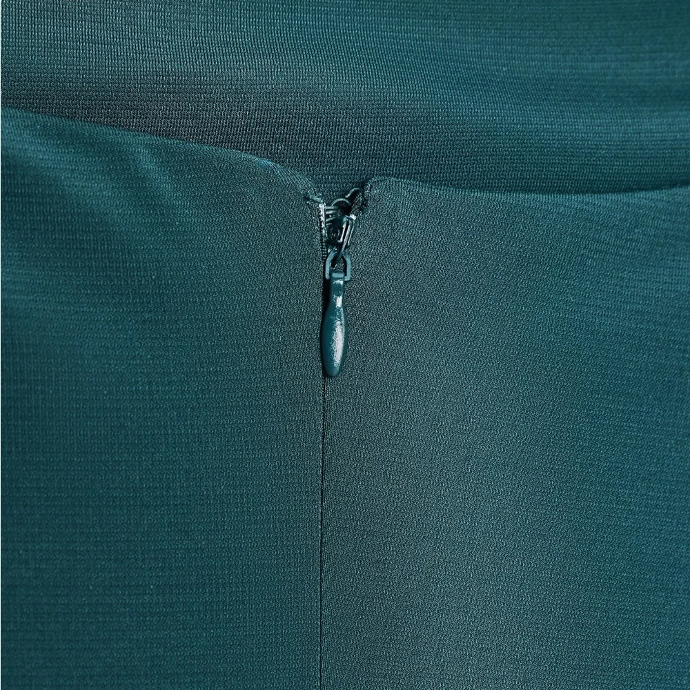Zara | Dresses | Zara Strapless Deep Teal Midi Dress | Poshmark